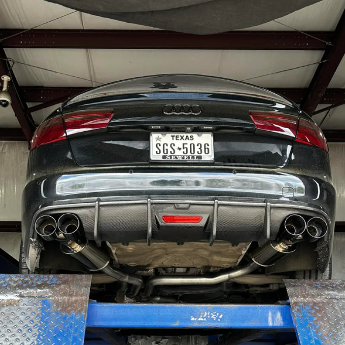 2012-2015 C7 Audi A6, S6 - CAP Carbon Fiber Rear Diffuser - V1