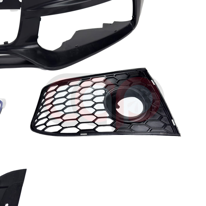 2013-2016 B8.5 Audi A4/S4 CAP Front Bumper | RS4 Bumper with Fog Lights