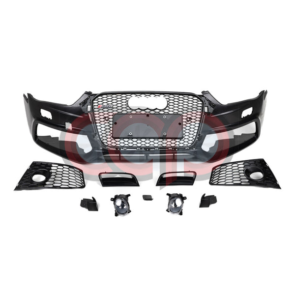 2013-2016 B8.5 Audi A4/S4 CAP Front Bumper | RS4 Bumper with Fog Lights