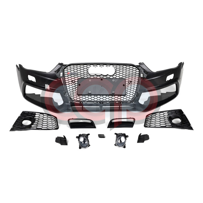 2013-2016 B8.5 Audi A4/S4 CAP Front Bumper | RS4 Bumper with Fog Lights