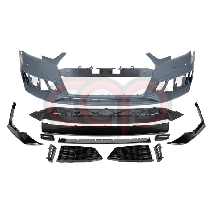 2017-2019 B9 Audi A4/S4 CAP Front Bumper | B9 RS4 Bumper - V1