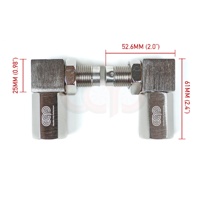 Universal O2 Spacer 90 Degree - Set of 2 (Pair) | Can Auto Performance