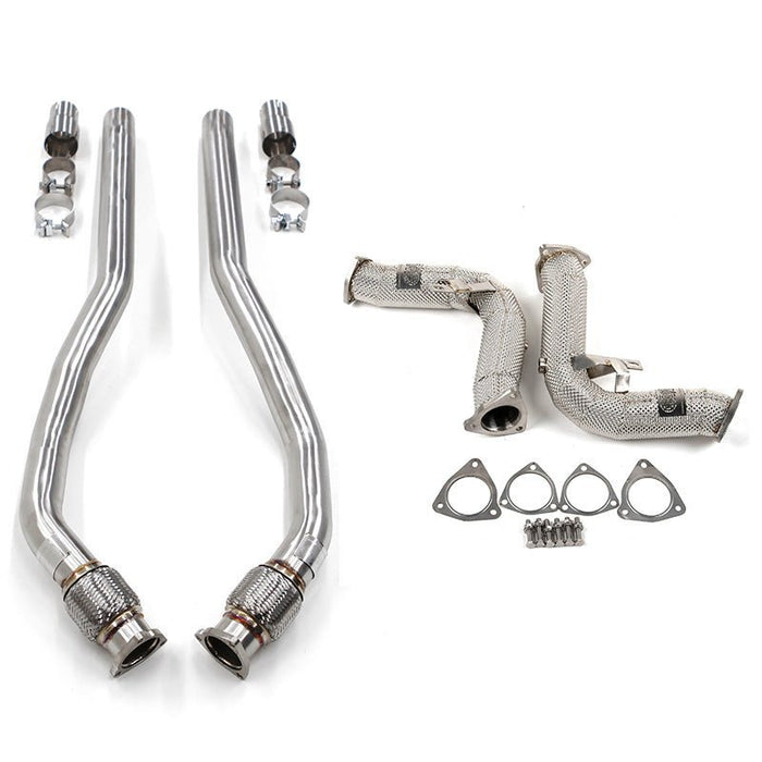 Ultimate Cap Exhaust Combo Audi 3 0t Supercharged Test Pipes And Downp