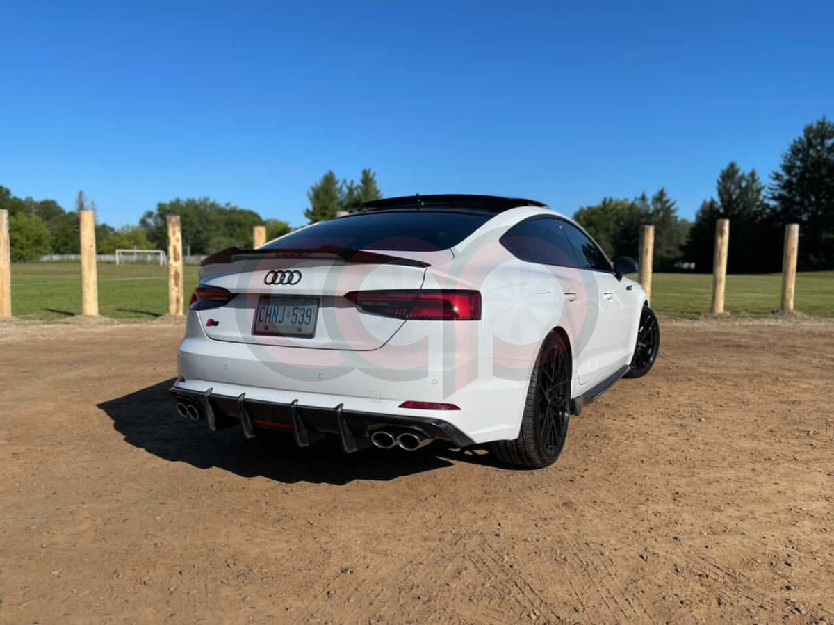 Audi A5 S-Line/S5 B9 Rear Diffuser | Carbon Fiber Diffuser with LED